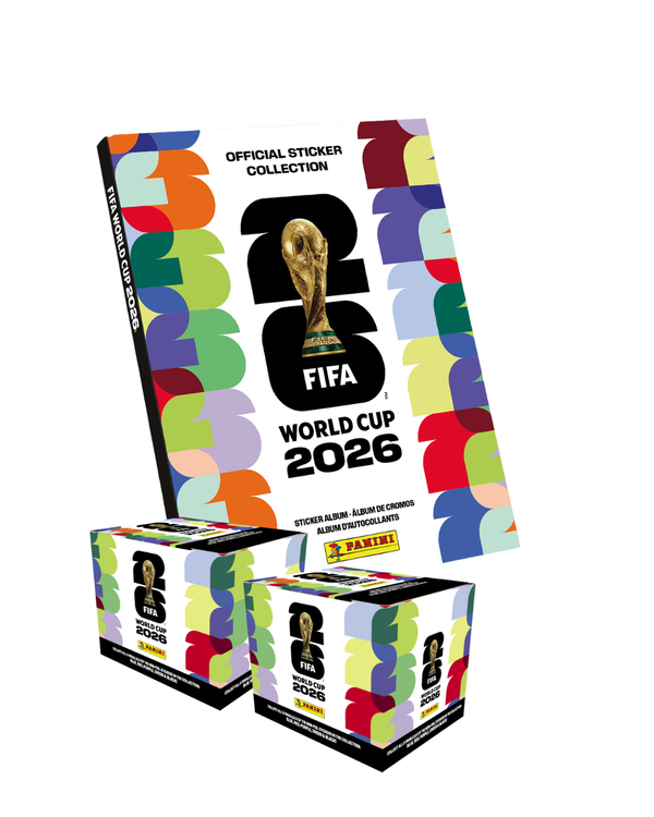 Panini® FIFA World Cup LIMITED HARD COVER Album + TWO LARGE Sticker Bo ...